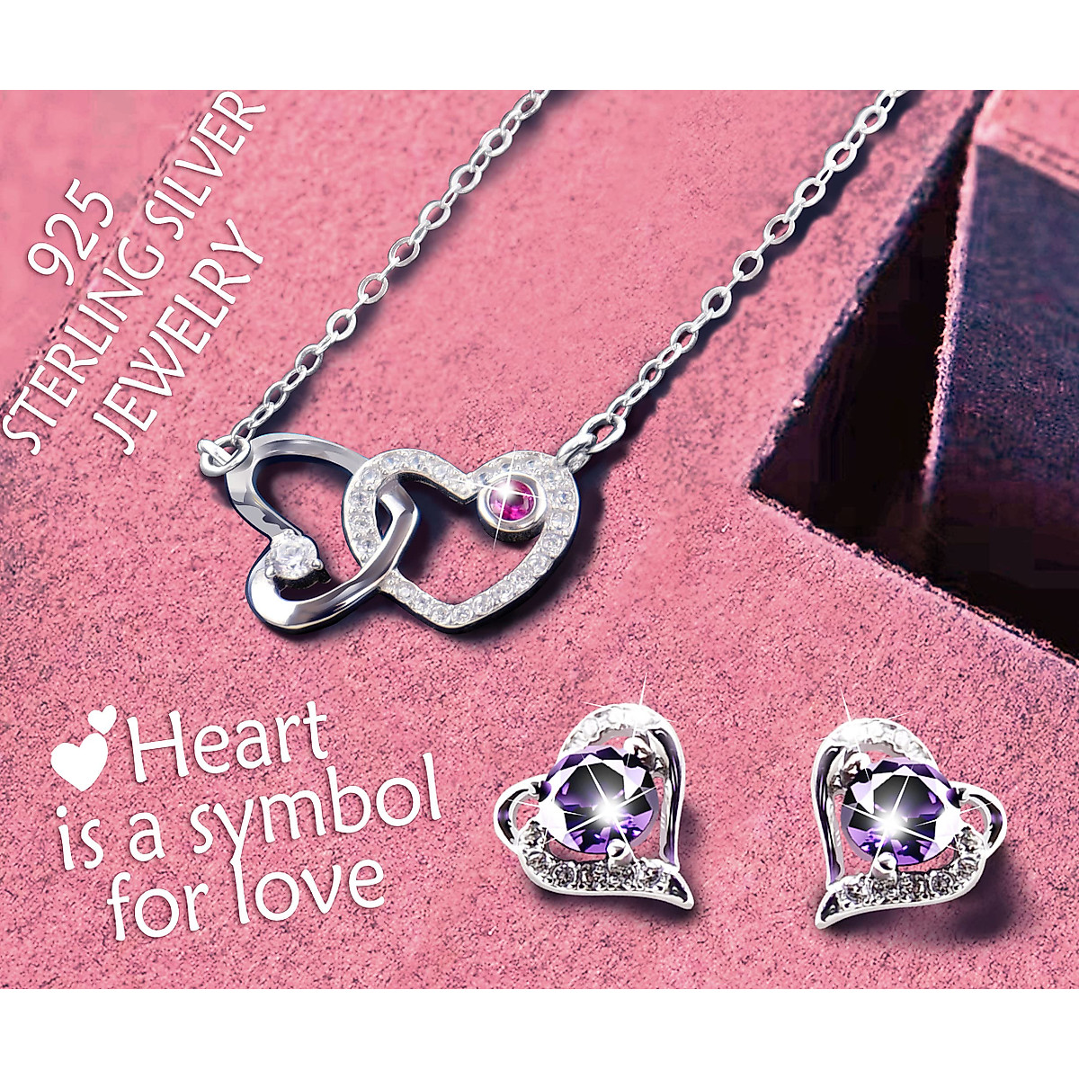 RARVA Grandma Gifts -Thank You Gifts Basket for Birthday Mothers Day Include Silver Heart Necklace Earrings Coffee Mug Set Candle Flower Grandmother Personized Gift Basket