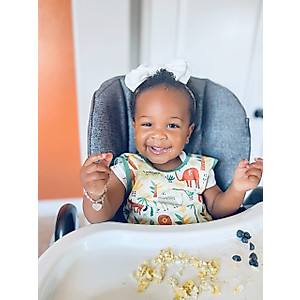 BapronBaby Safari Bapron - No Neck Tie Safer Bib for Baby & Toddler - Soft Waterproof Stain Resistant - Machine Washable - Sz Baby/Toddler 6m-3T