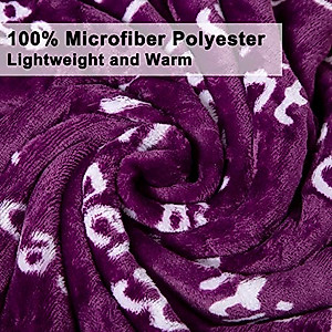 LONGTM Healing Positive Blanket, Gift for People Need Hug Strength Company - Purple 50 x 60 Inch