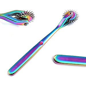 DDP Wartenberg Pin Wheel Pinwheel Double Head Diagnostic Multi Color Rainbow