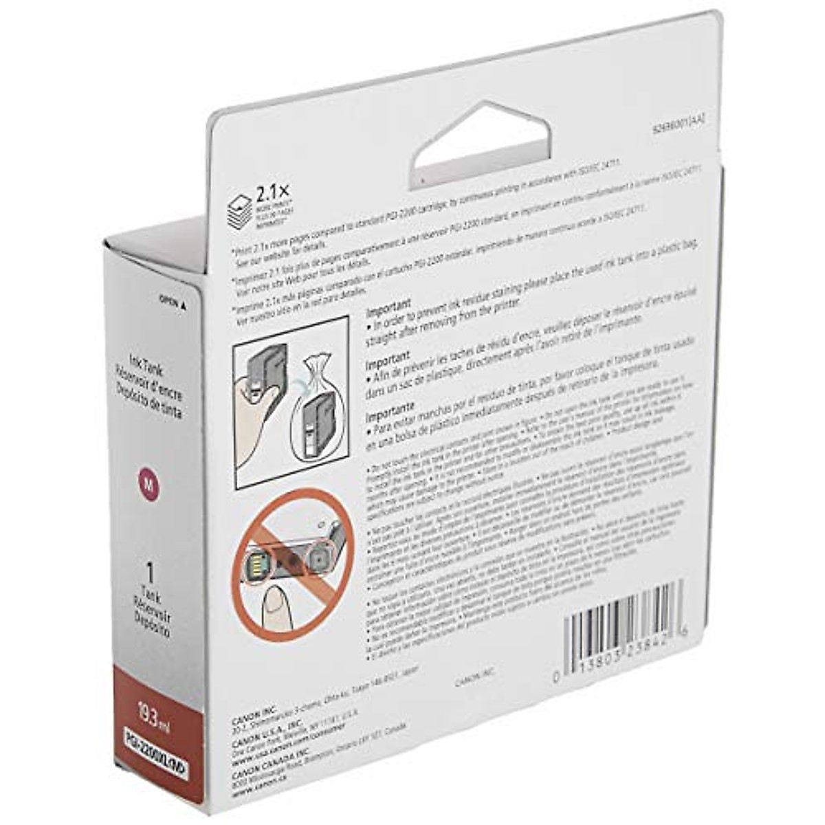 Canon PGI-2200XL Magenta Ink Tank Compatible to IB4120, MB5420, MB5120, IB4020, MB5020, MB5320