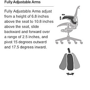 Herman Miller Aeron Ergonomic Chair - Size B, Graphite