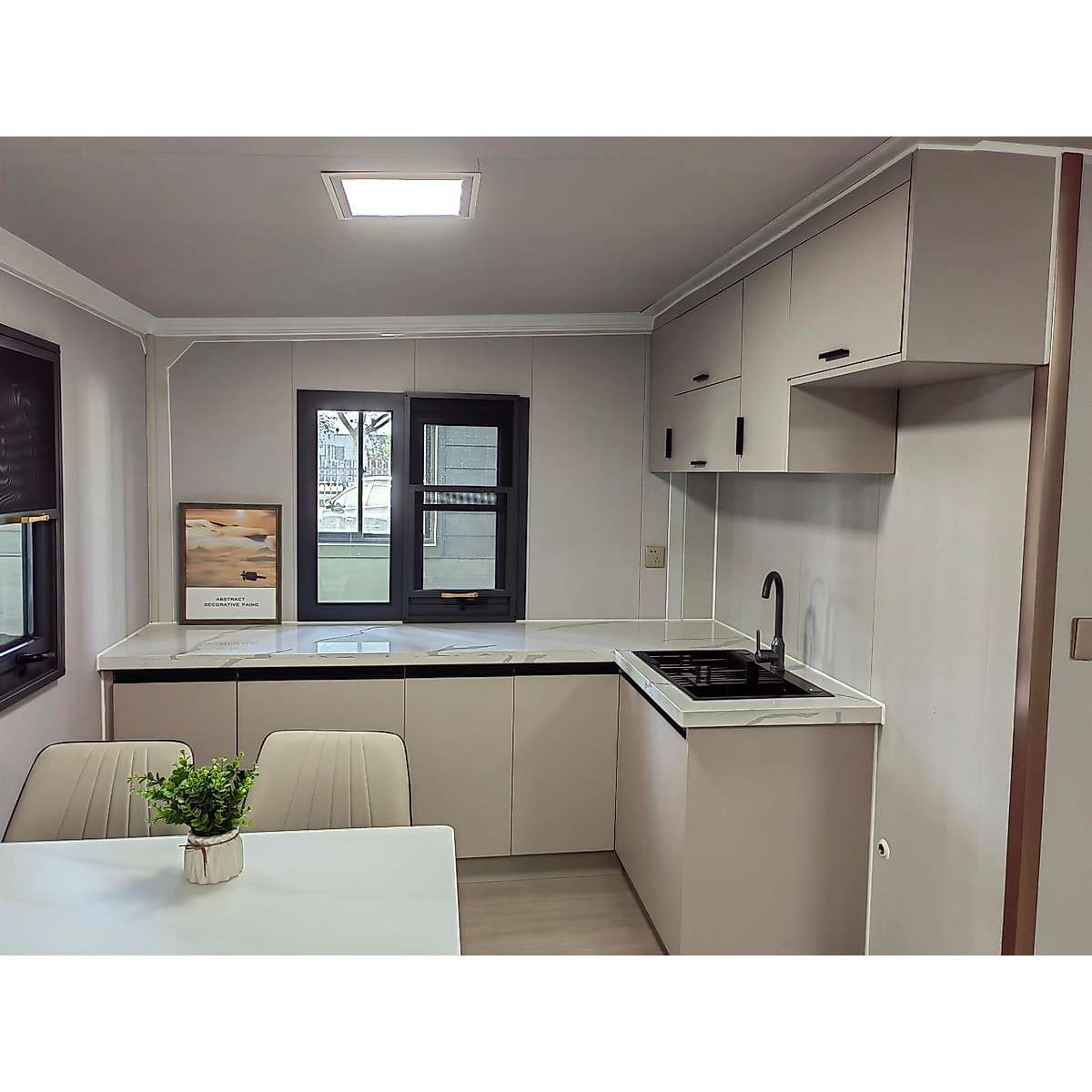 Almaro 40ft x 20ft Prefab Tiny Homes for Sale – Mobile Foldable Houses, Prefabricated Homes with Bathroom and Kitchen, Compact Living Solutions (40ft 2 Beds)