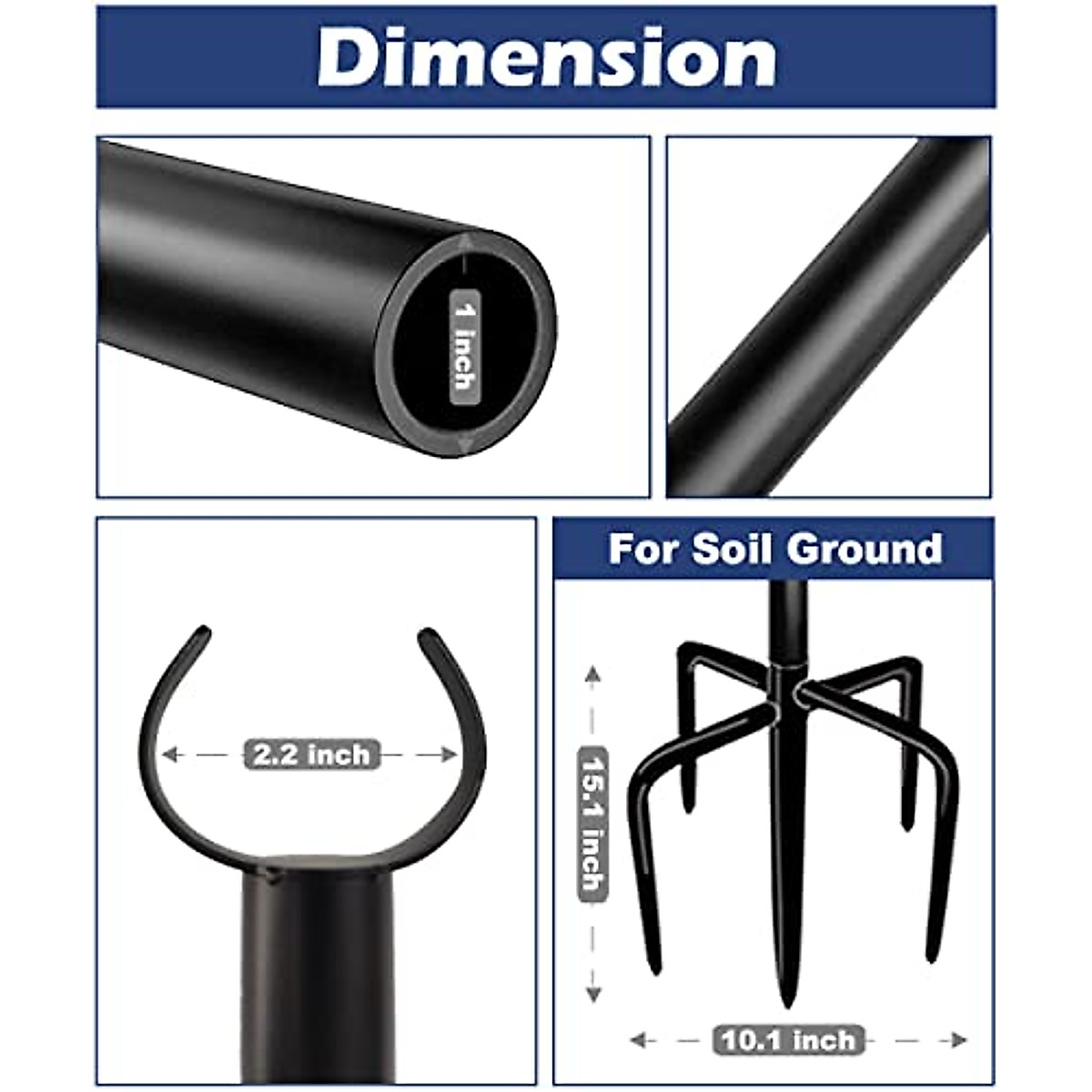 Eazielife 10FT String Light Poles for Outdoor, Heavy Duty Metal Lighting Stand Pole for Garden Lawn Backyard Patio Holiday Wedding Party Decorations 2 Pack