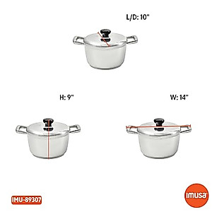 IMUSA 5.8qt H. Cajun Cast Aluminum Dutch Oven