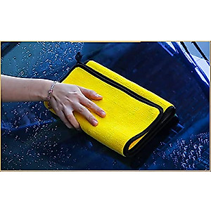 YBC Car Drying Towel 12"x9" Microfiber Cloth 3 PCS