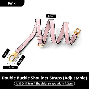 WUTA Leather Strap Replacement Genuine Leather Adjustable Crossbody Strap for Louis Vuitton Women's crossbody Handbags