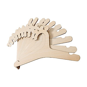 Newborn Hangers for Baby Clothes ,Baby Children Wooden Hangers for Clothes Hangers - 6 Pcs ,30 Pcs Set (9 inches)