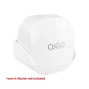 OkeMeeo Wall Mount for eero 6+, Adhesive Mount for eero 6+ Dual-Band mesh Wi-Fi 6 Without Drilling (Strongly Adhesive, 1 Pack)