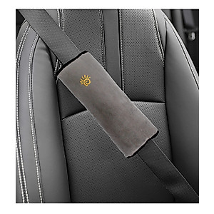 XINYIDAO 2PCs Car seat belt pillow, shoulder pad for car safety belts, seat belt pillow for children's travel, for The head, neck and shoulders in The car, The best gift for Children (grey)