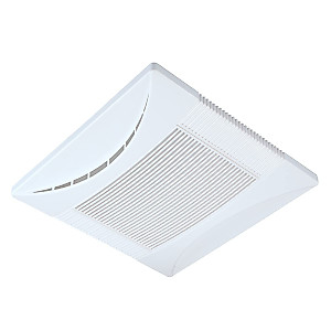 Lift Bridge Kitchen & Bath Square White 110 CFM Bathroom or Attic Ceiling Ventilation & Exhaust Fan, Quiet 1.5 Sones Bath Fan