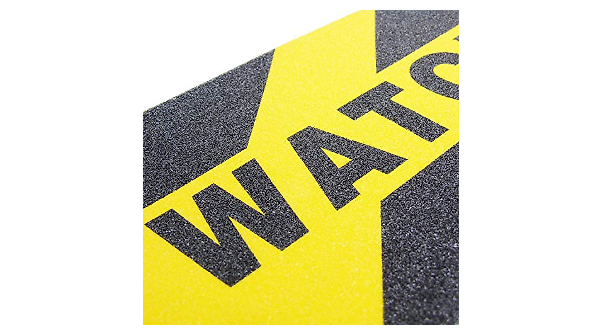 5 Pieces Anti-Slip Watch Your Step Warning Stickers