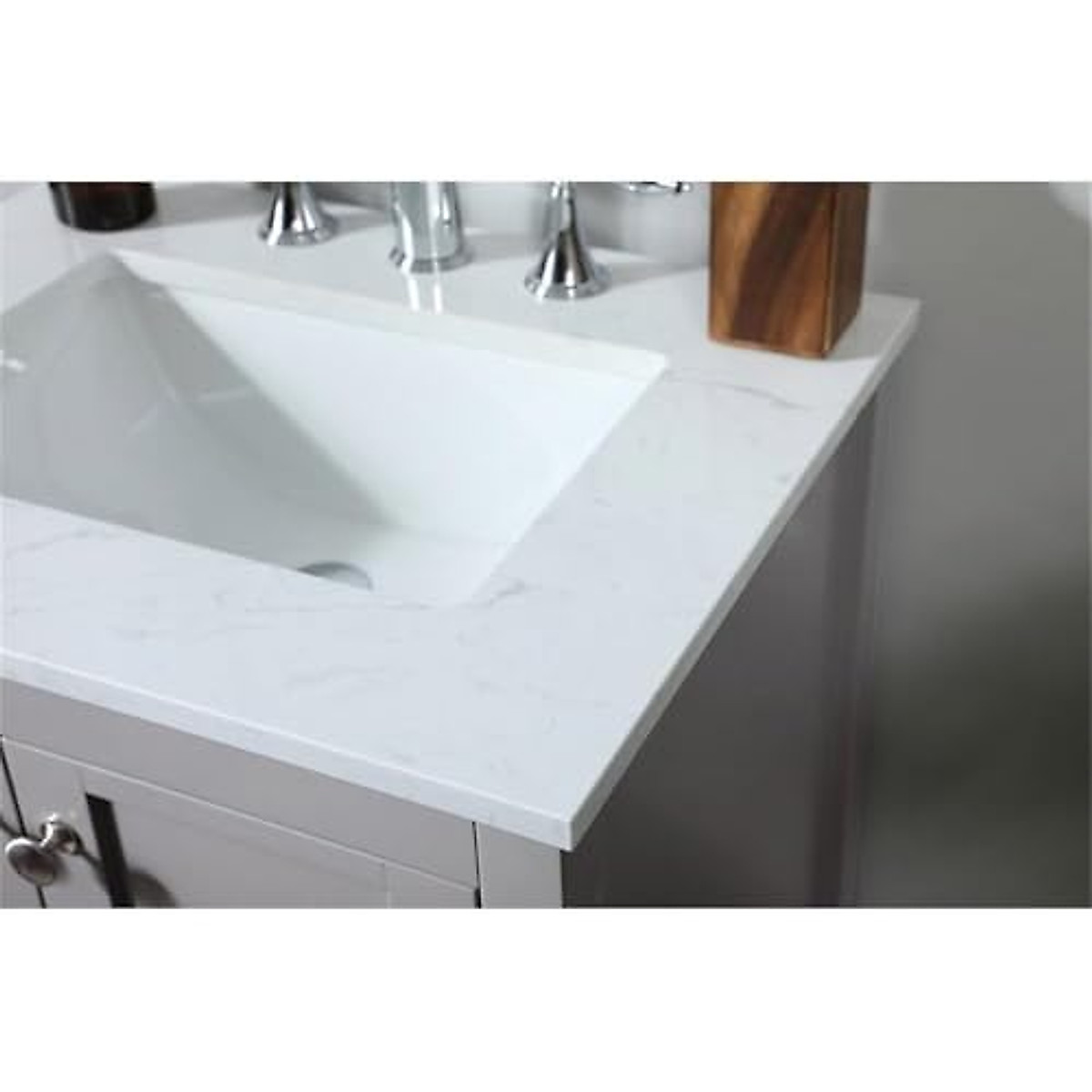 Elegant Kitchen and Bath 24 inch Single Bathroom Vanity Cabinet - Grey