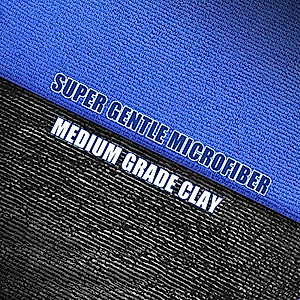 GMISUN Clay Mitt, 2 Pack Clay Bar Mitt for Car Detailing, Medium Grade Magic Car Wash Mitt Auto Detailing, Scratch Free and Paint Safe for Car Detailing Cleaning Polishing Paint, Glass, Wheels