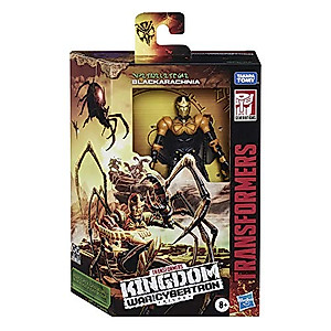 Transformers Toys Generations War for Cybertron: Kingdom Deluxe WFC-K5 Blackarachnia Action Figure - Kids Ages 8 and Up, 5.5-inch