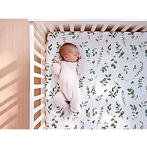 Crib Sheets Set - Premium Soft Cotton Fitted Baby Crib Sheet- 2 Pack- Crib Bed Mattress & Toddler Bed Sheet by Max&So