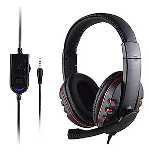Wired Gaming Headphones 40Mm Driver Bass Stereo With Mic