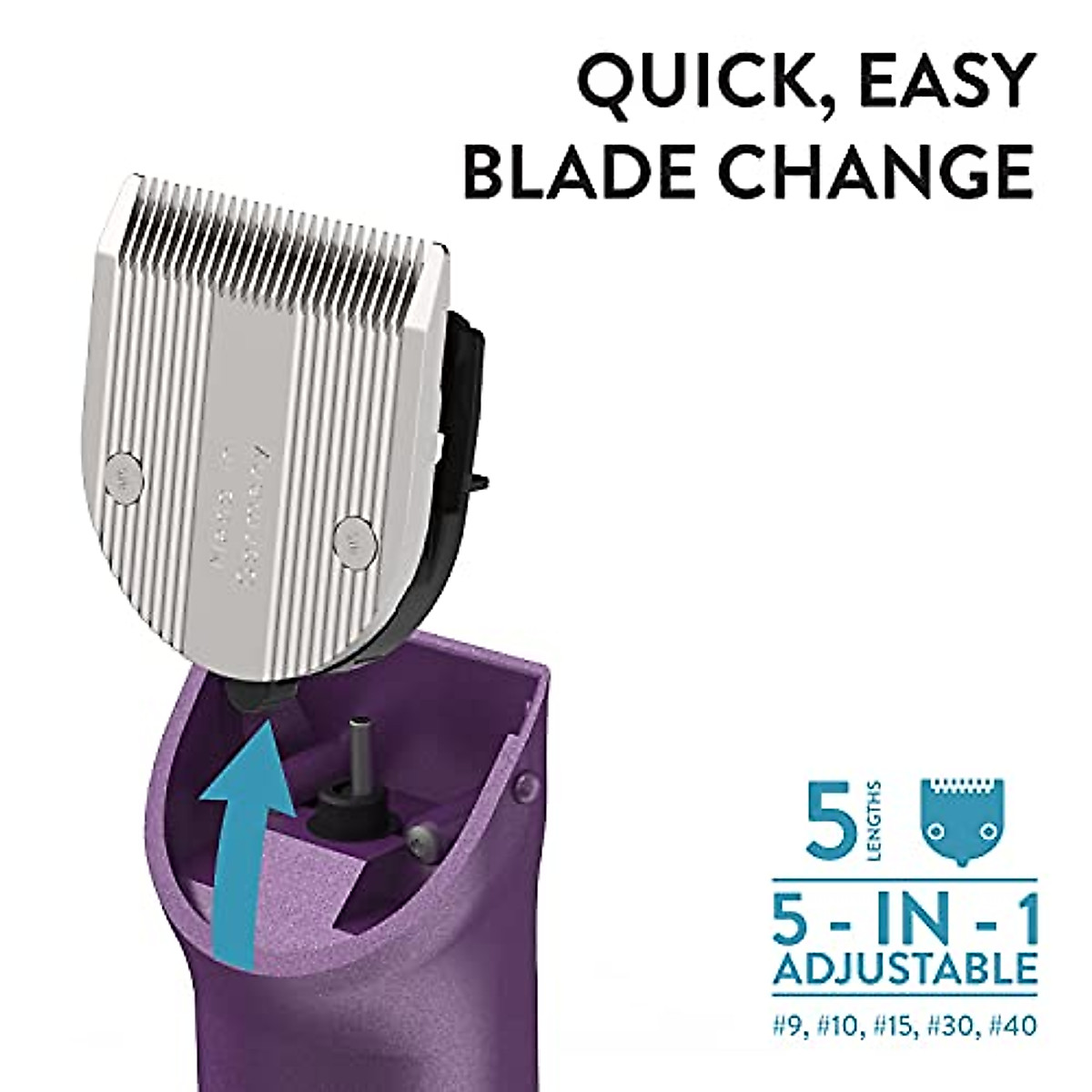 WAHL Professional Animal Purple ARCO SE Cordless Pet Clipper Kit