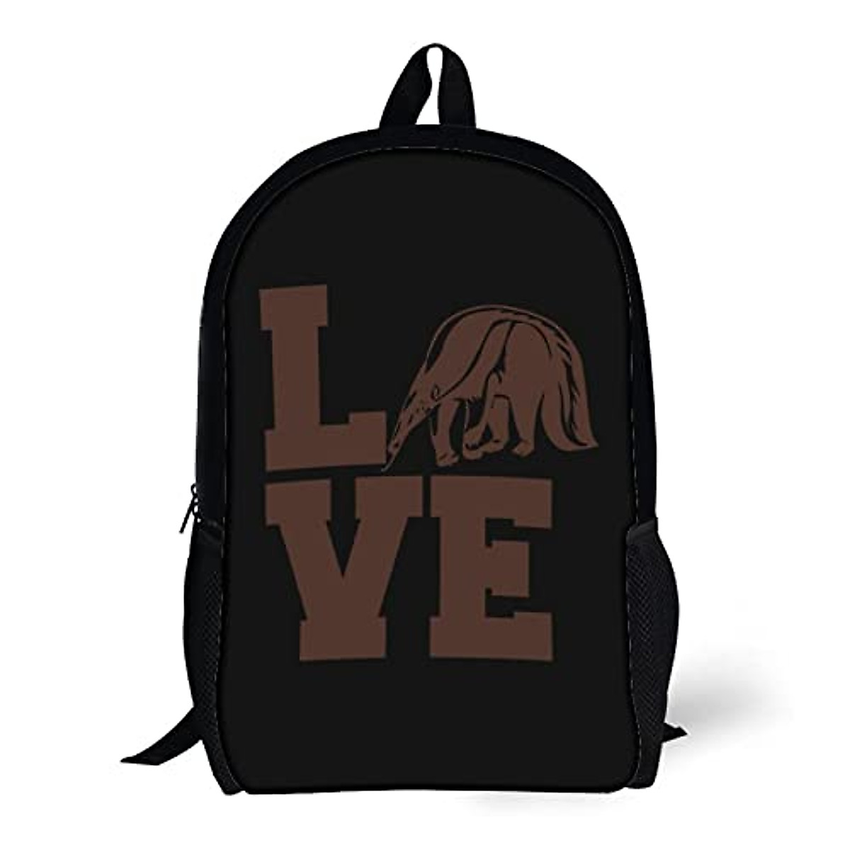 Love Giant Anteater 17 Inches Travel Backpacks Funny Shoulder Bag Lightweight Daypack