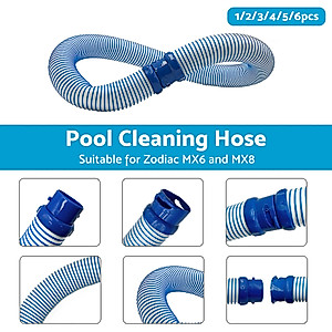 ALINREDBX 3 Pack 39 Inch Pool Vacuum Hose Compatible with Zodiac X7 T3 T5 Mx6 Mx8 Pool Cleaner, Twist Lock Hoses Replacement
