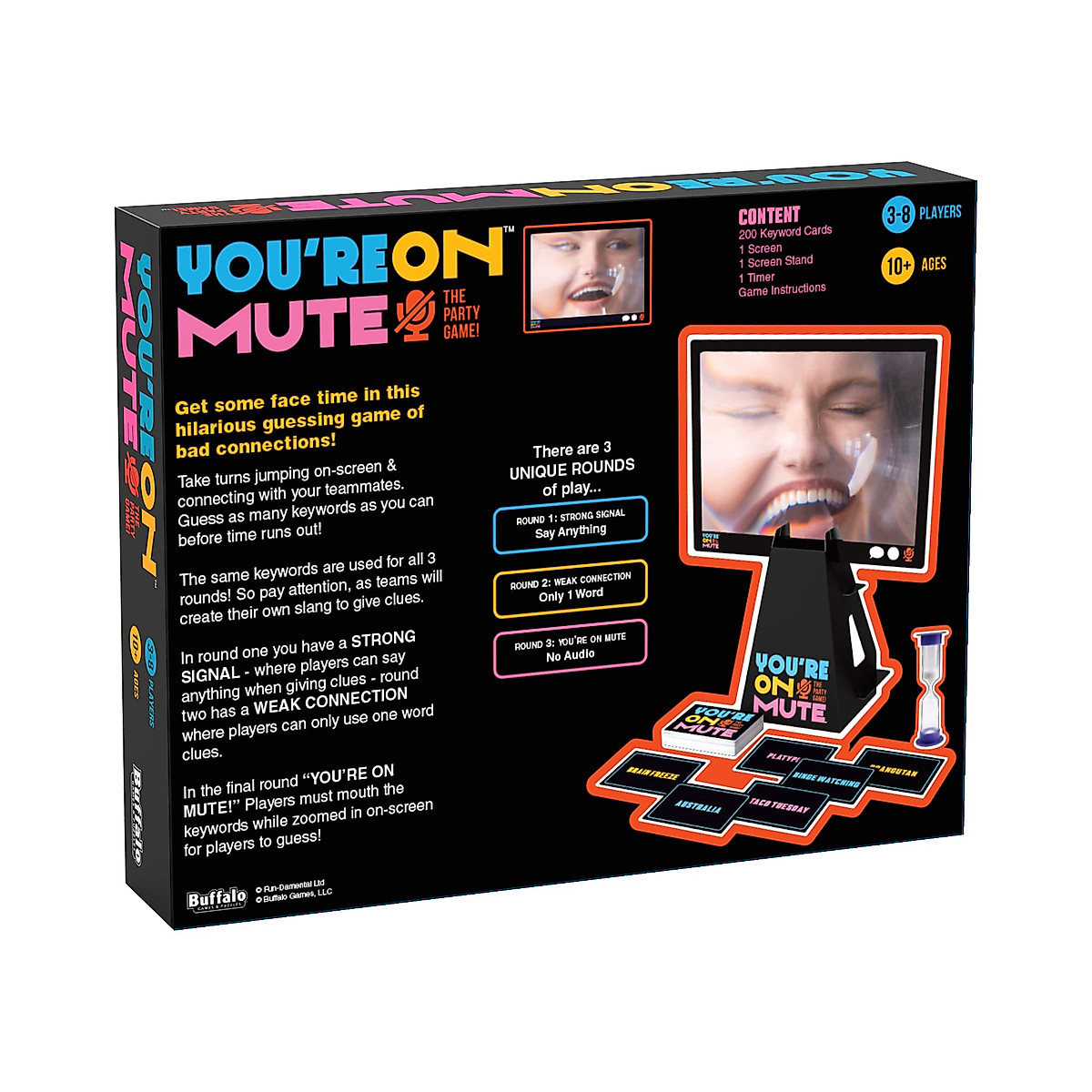 Buffalo Games - You're On Mute Game - Fast Paced Hillarious Game Play - Great for Game Night - Relevant Topics