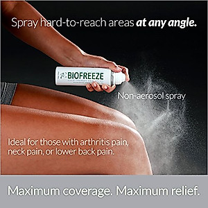 Biofreeze Pain Relief Spray, 4 oz. Aerosol Spray, Pack of 2, Colorless (Packaging May Vary)