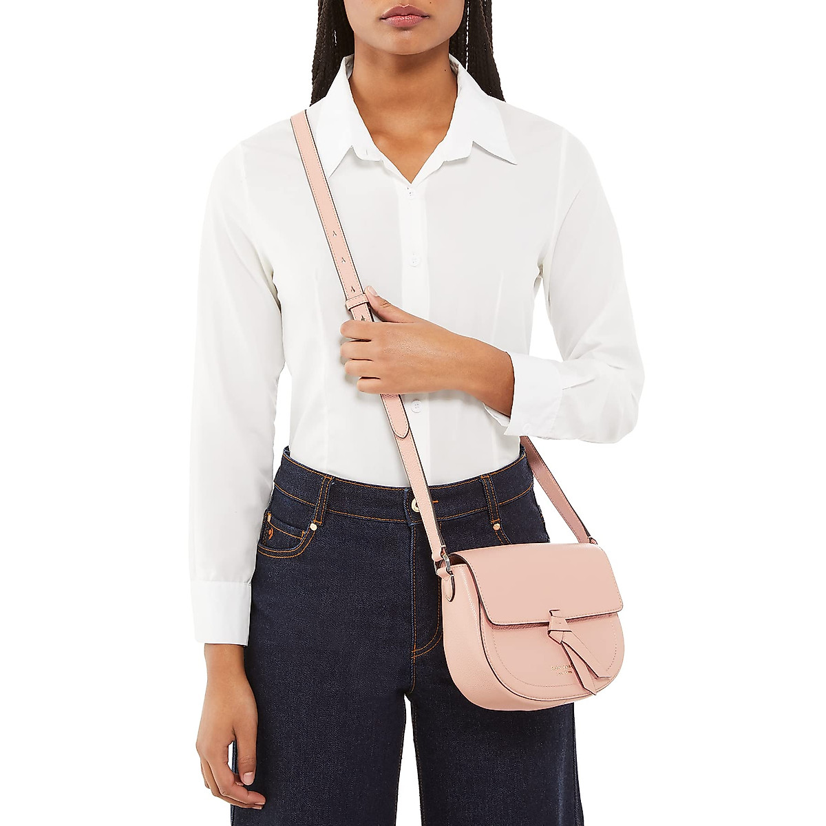 Kate Spade New York Knott Medium Saddle Bag Coral Gable One Size