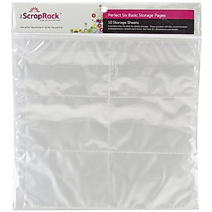 Totally-Tiffany Scrap Rack Basic Storage Pages, Perfect 6, 10-Pack