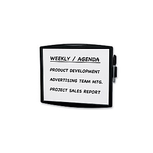 Fellowes Plastic PA Dry Erase Board, Dark Graphite (75905)