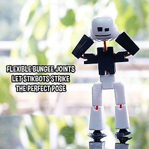 Zing Stikbot Series 4 - Color 6 Piece Posable Action Figure Set - for Stop Motion Animation - Ages 4 and Up