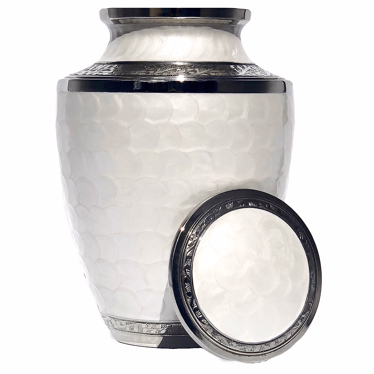 Eternal Harmony Cremation Urn for Human Ashes | Funeral Urn Carefully Handcrafted with Elegant Finishes to Honor and Remember Your Loved One | Adult Urn Large Size with Beautiful Velvet Bag