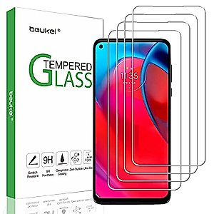 beukei (4 Pack) Screen Protector Compatible for Motorola Moto G Stylus 5G/ Moto G Stylus (2021) Screen Protector Tempered Glass (6.8" Display, 2021),Touch Sensitive,Case Friendly, 9H Hardness