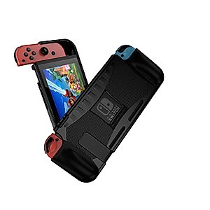 KRR Protective Case for Nintendo Switch Soft Silicone Full Body Protector Cover Shell with Shock-Absorption