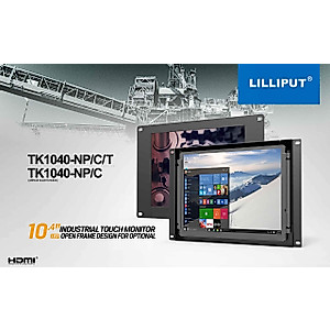 LILLIPUT 10.4" TK1040-NP/C-A 4:3 HDMI Open Frame Monitor-NO Touch