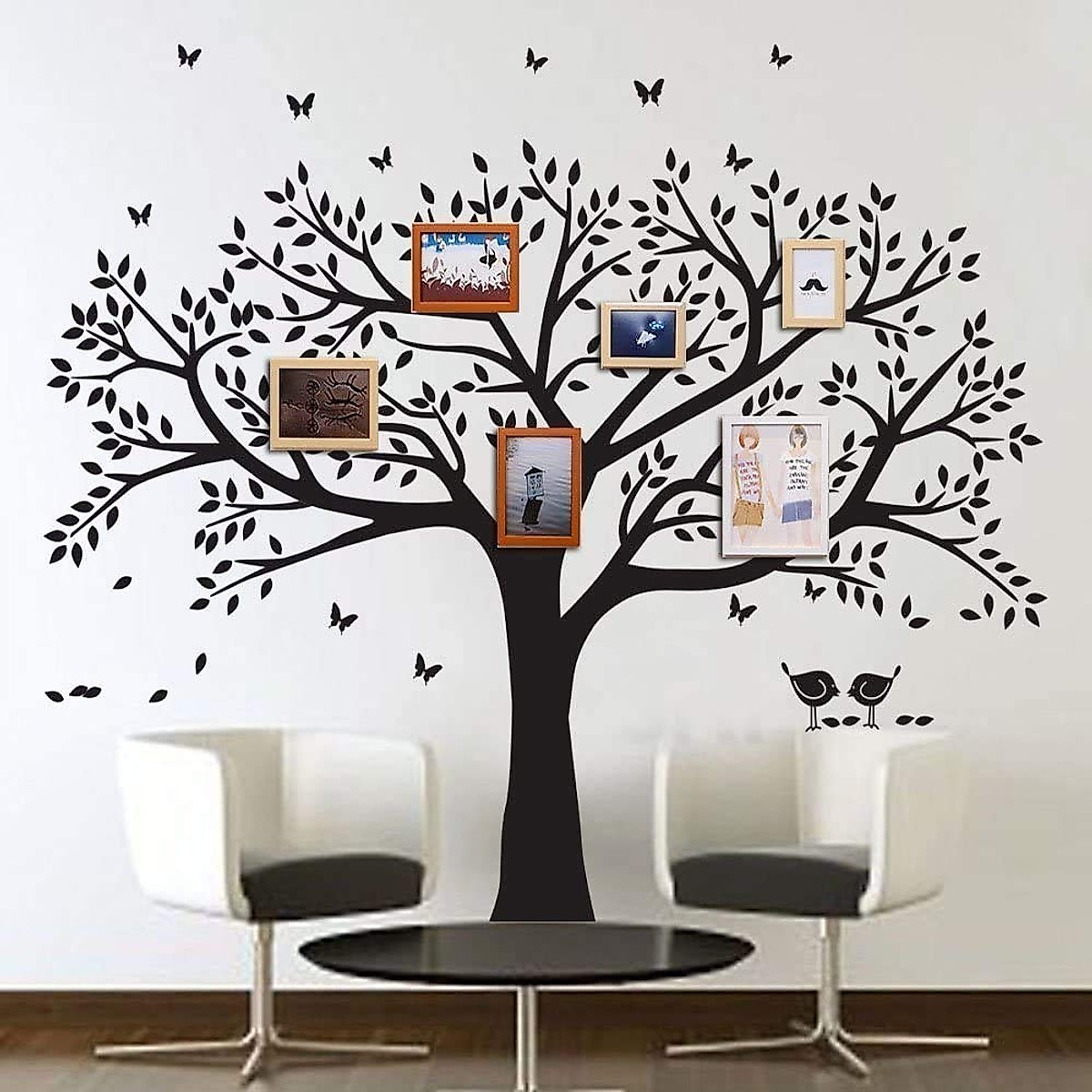 Giant Family Tree Wall Decals Bird Stickers Decals Branches Wall Stickers for Living Room Nursery Room Wall Decor