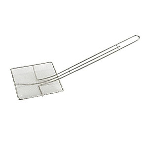 Winco Square Mesh Skimmer, 6.75-Inch, Medium, Nickel
