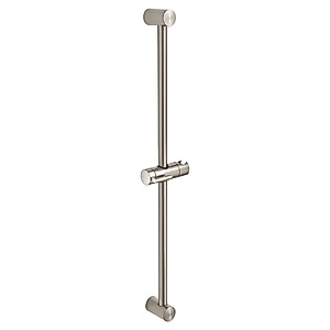 American Standard 1660730.295 Round Handheld Shower Head Slide Bar 30 inch, Brushed Nickel