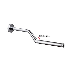 LUOFANT Shower Head Elbow Adapter, Shower Arm Elbow Adapter for Hand Showers and Wall-mounted Showers，Shower Arm Extension (135degree）