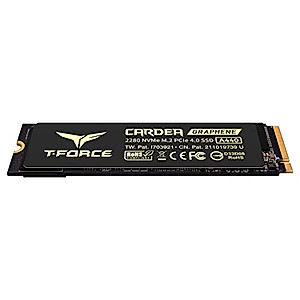 TEAMGROUP T-Force CARDEA A440 Graphene & Aluminum Heatsink 2TB with DRAM SLC Cache 3D NAND TLC NVMe PCIe Gen4 x4 M.2 2280 Internal SSD Works with PS5 Read/Write 7,000/6,900 MB/s TM8FPZ002T0C327