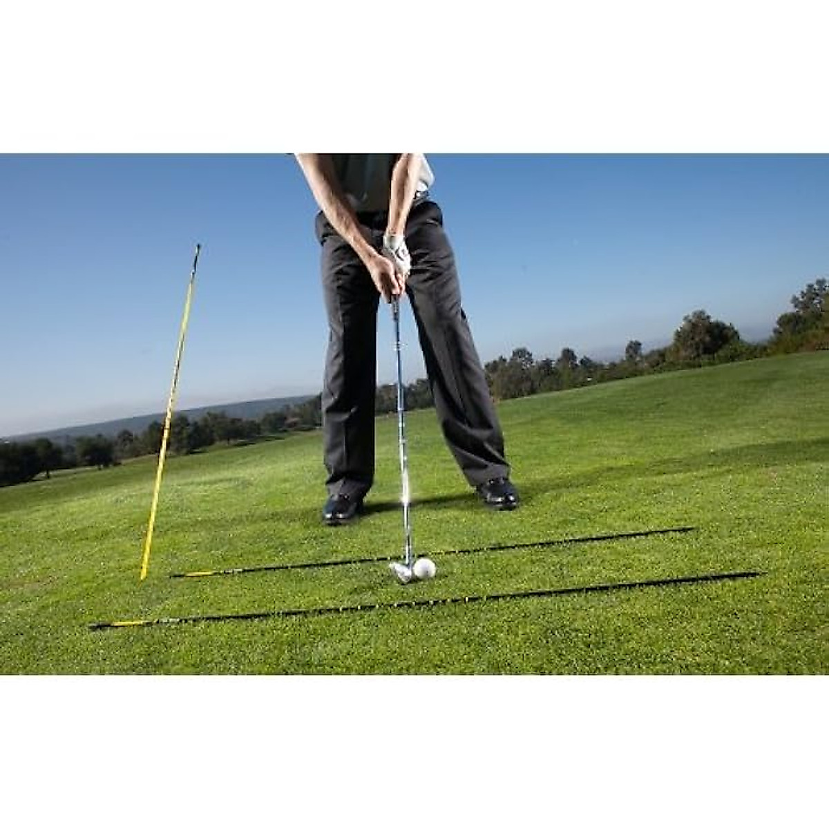 SKLZ Golf Alignment Sticks Training Aid with 3 Sticks