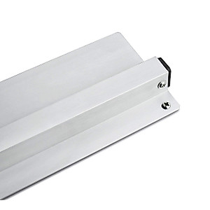 New Star 23923 Anodized Aluminum Slide Check Rack, 36-Inch, Silver