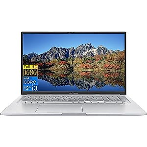 ASUS Vivobook Laptop 2023 Newest, 17.3" FHD Display, Intel Core i3-1220P Processor (10 cores), 16GB RAM, 1TB SSD, Wi-Fi6, USB Type-A&C, Chiclet Keyboard, Camera, Fingerprint, Windows 11 Home