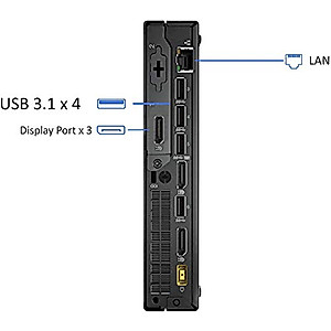 Lenovo ThinkCentre M910Q Tiny Desktop Computer, Intel Core i7-6700T Upto 3.6GHz, 32GB RAM, 2TB NVMe SSD, 4K 3-Monitor Support DisplayPort, HDMI, AC Wi-Fi, Bluetooth - Windows 10 Pro (Renewed)