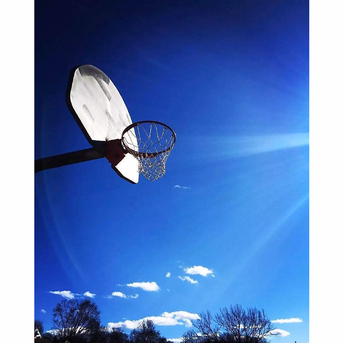 Heavy Duty Basketball Net Replacement, (7.47 oz) Upgrade Professional Basketball Net,All-Weather Anti Whip 21 inches Standard Thick Nets, 12 Loops for Indoor and Outdoor Replacement Net (White)