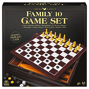 Spin Master 6061808 Family 10 Classic Games Set