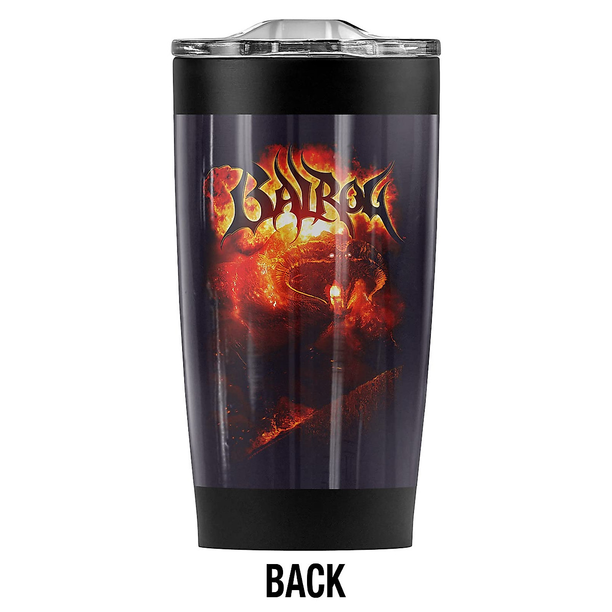 The Lord of the Rings Balrog Stainless Steel Tumbler 20 oz Coffee Travel Mug/Cup, Vacuum Insulated & Double Wall with Leakproof Sliding Lid | Great for Hot Drinks and Cold Beverages