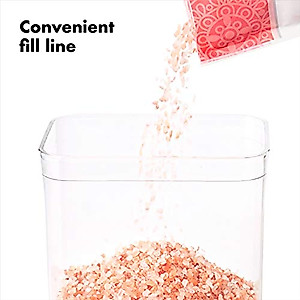 OXO Good Grips POP Container – Airtight 4.4 Qt for Flour and More Food Storage, Square, Clear