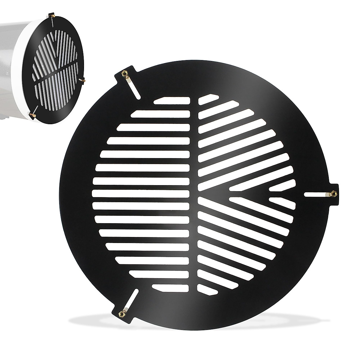 Astromania Bahtinov Mask Focusing Mask for Telescopes - FM180mm for a Tube Outer Diameter (OD) from 195mm-240mm - can be Mounted with The Brass Screws Inside or Outside The drawtube