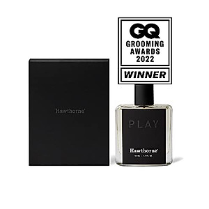 Hawthorne Warm and Aromatic Play Cologne. Winner of GQ's 2022 Best New Fragrance. A Modern Men's Woody Scent. Lavender, Bergamot, Tonka, and Cedar Notes. 1.7 Fl Oz.