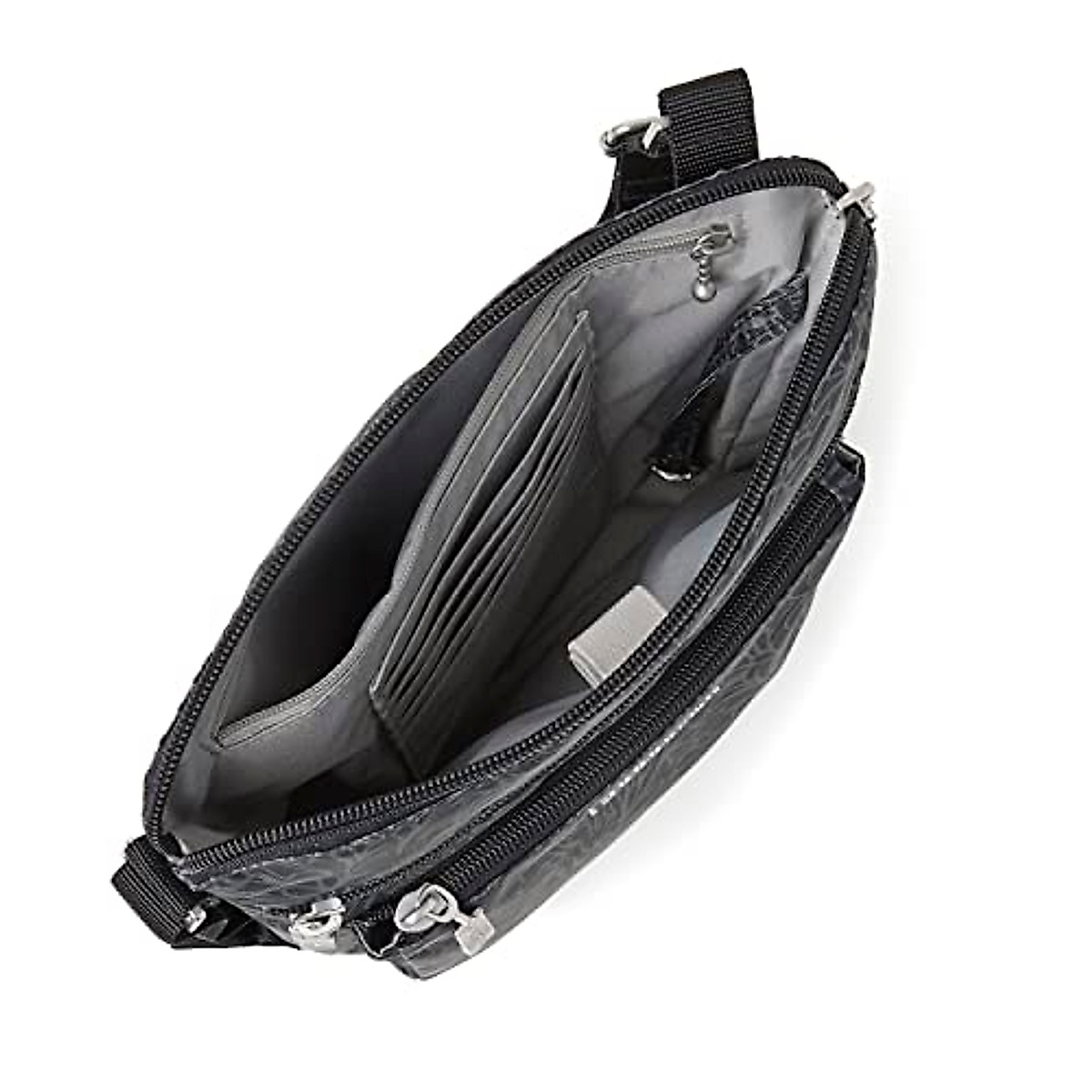 Baggallini womens Pocket With Rfid Crossbody Bags, Midnight Blossom, One Size US